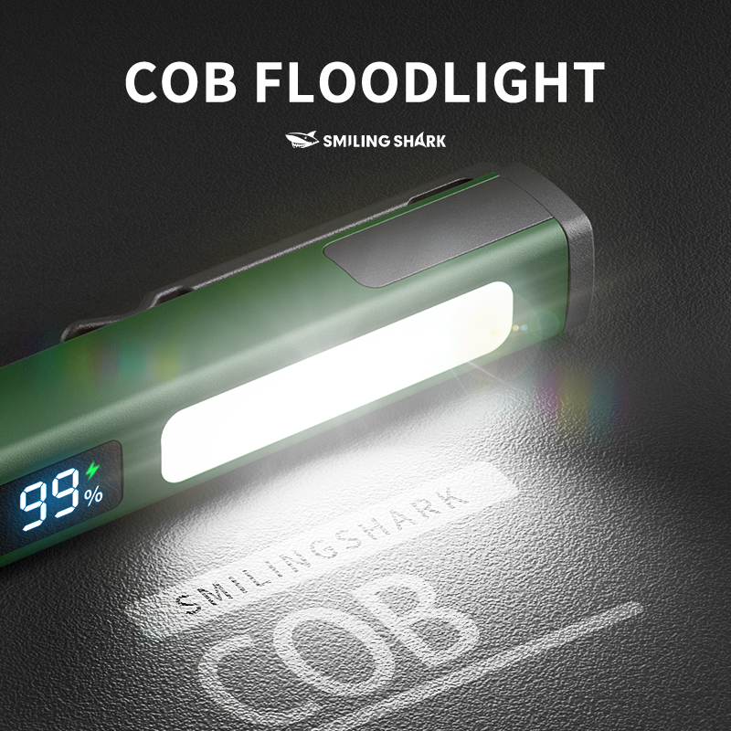 SMILING SHARK LED Torch Light Pen Light Magnet Work Light with COB ...