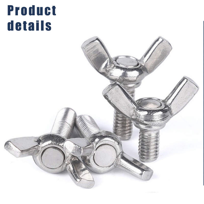 [RL] Wing Bolt With Nut Set Butterfly Screw SUS 304 Stainless Steel M3 ...