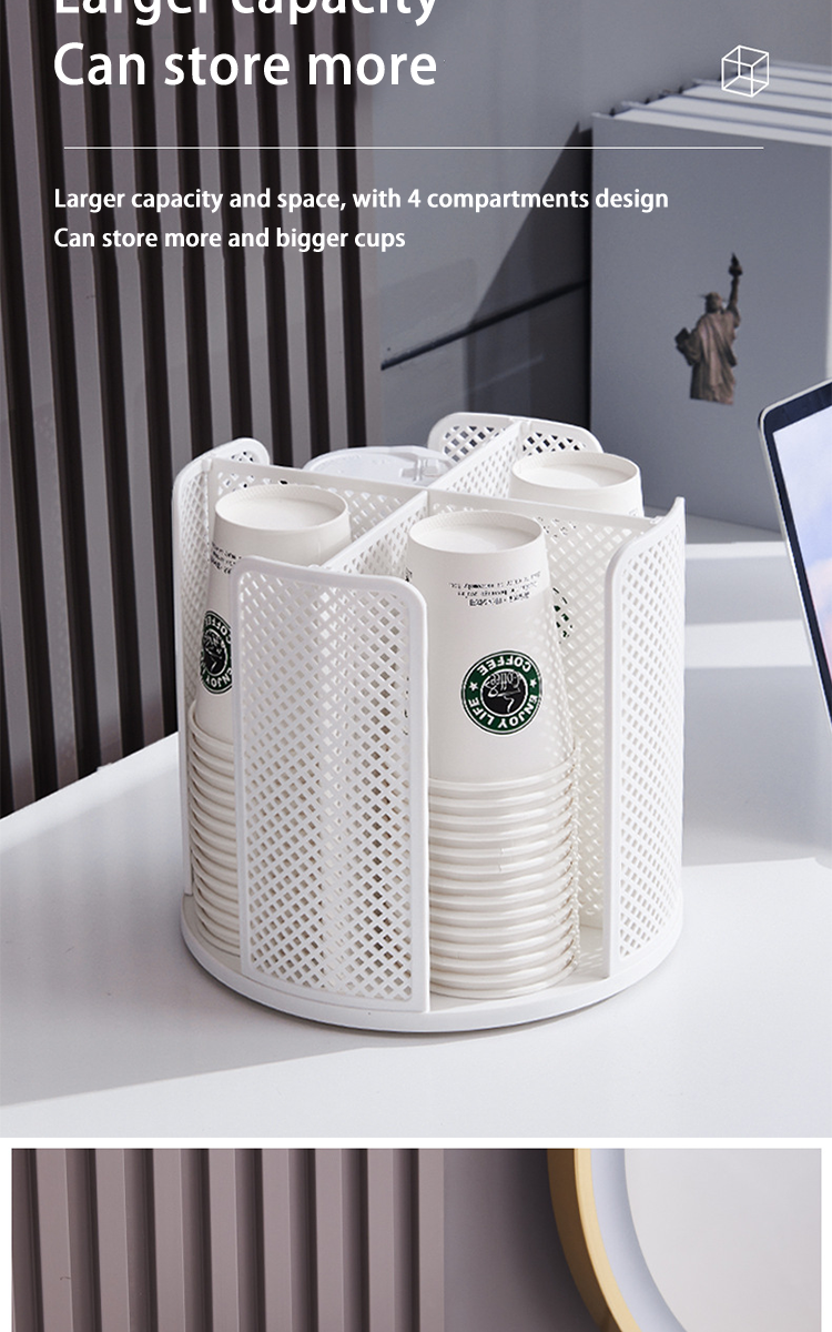 Pemegang Cawan Untuk Ruang Besar Berbentuk Kuadran Kertas Boleh Diputar ...