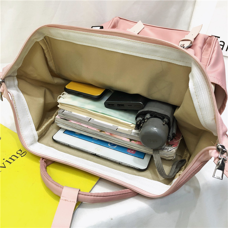 Korean Fashion Backpack For Women 14 Inch Nylon Waterproof School Bag中学生背包 女 旅行 | Shopee Malaysia