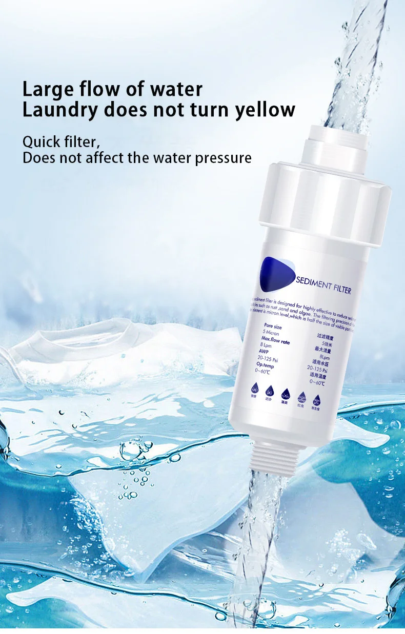 Shower Head Filter Water Purifier Softener Soft Improve Hair Skin ...