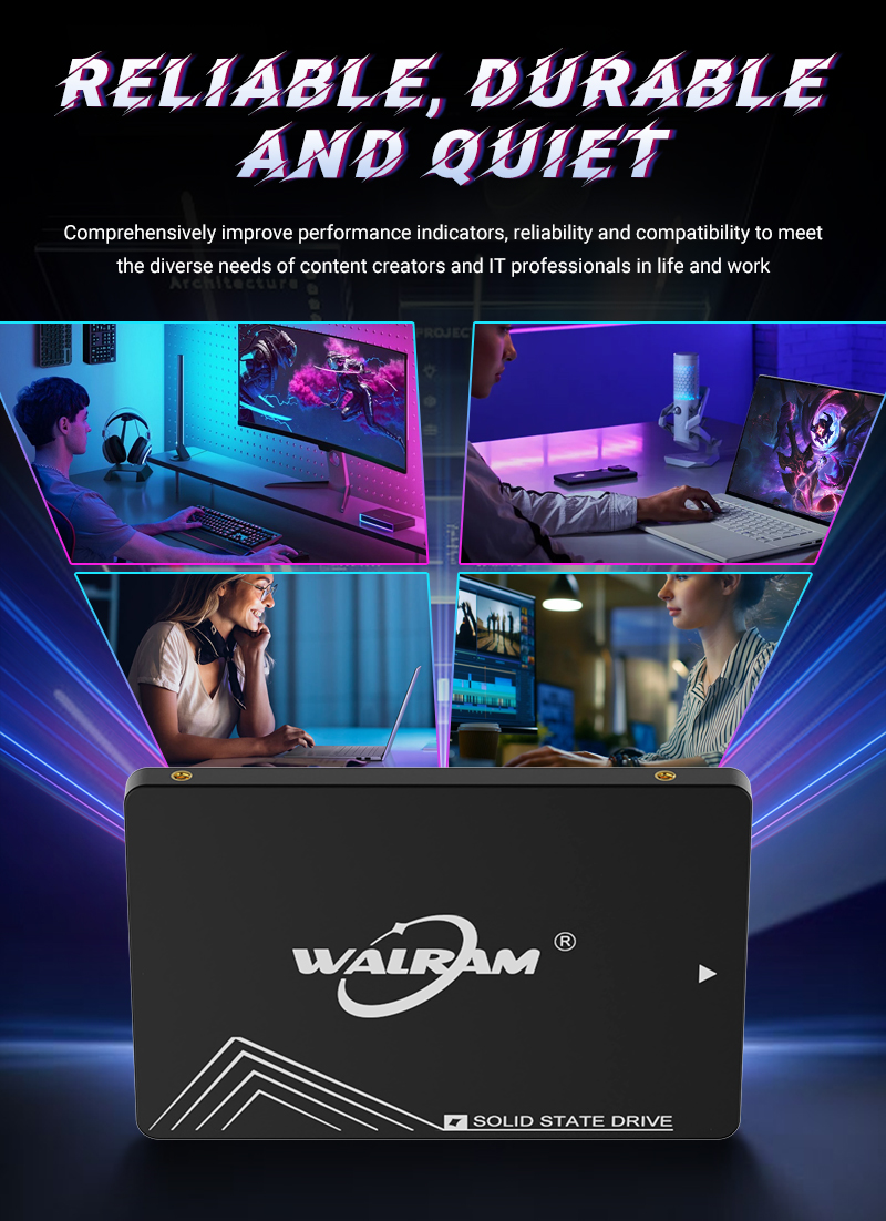WALRAM 512GB 2.5 Inch Internal SSD SATA3 Solid State Drive for Desktop ...