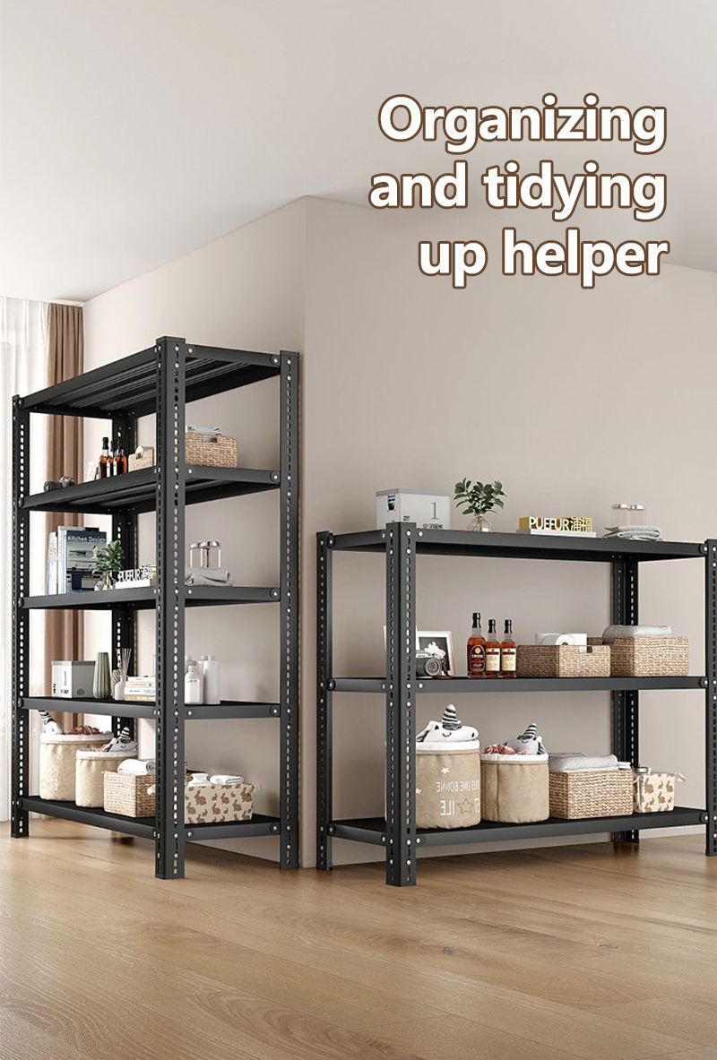Multi-Layer Shelf Floor-to-ceiling Balcony Shelf Storage Rack rak besi ...