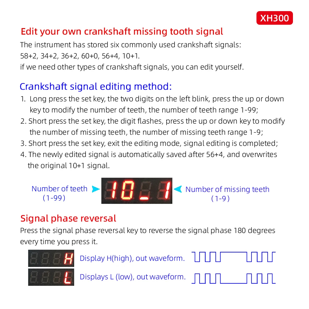 XH300 Original New Auto Vehicle Signal Generator Car Hall Sensor ...