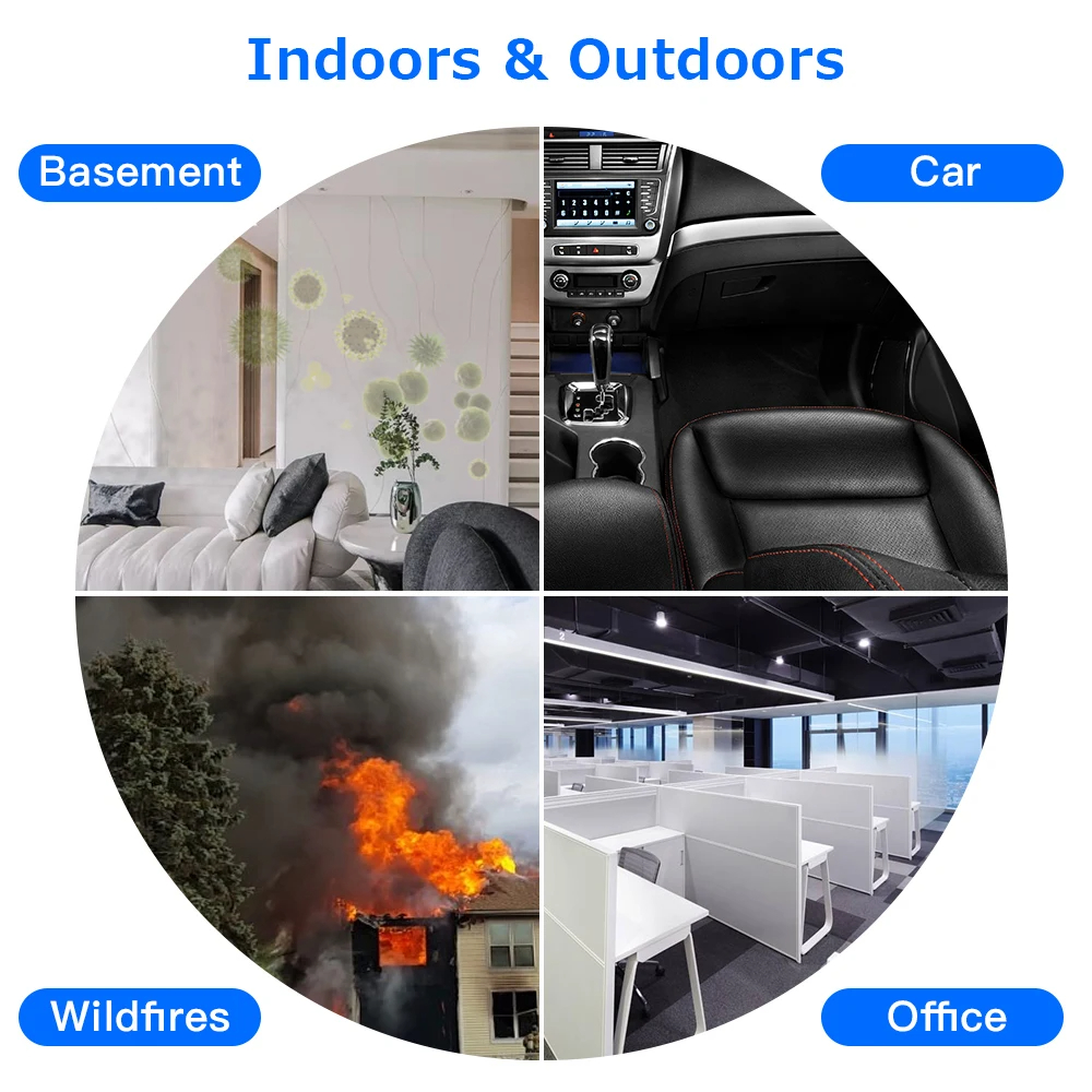Indoor/Outdoor Handheld Air Quality Analysis Tester DM106A Smog/Dust ...