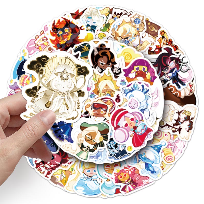 50PCS Cookie Run Kingdom Sticker Game Sticker Toy Graffiti DIY Phone ...