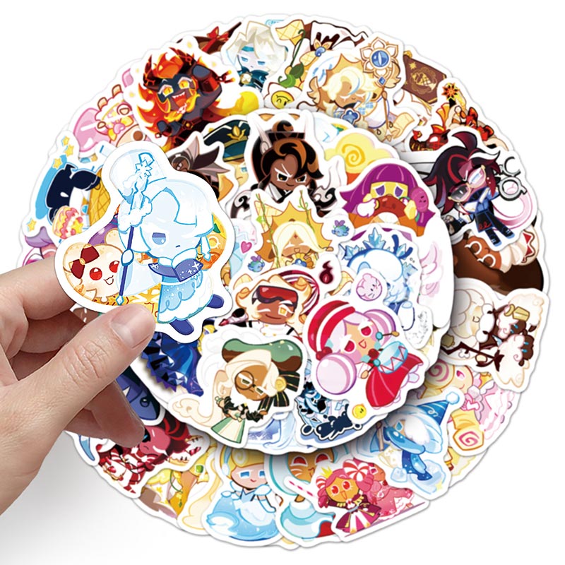 50PCS Cookie Run Kingdom Sticker Game Sticker Toy Graffiti DIY Phone ...