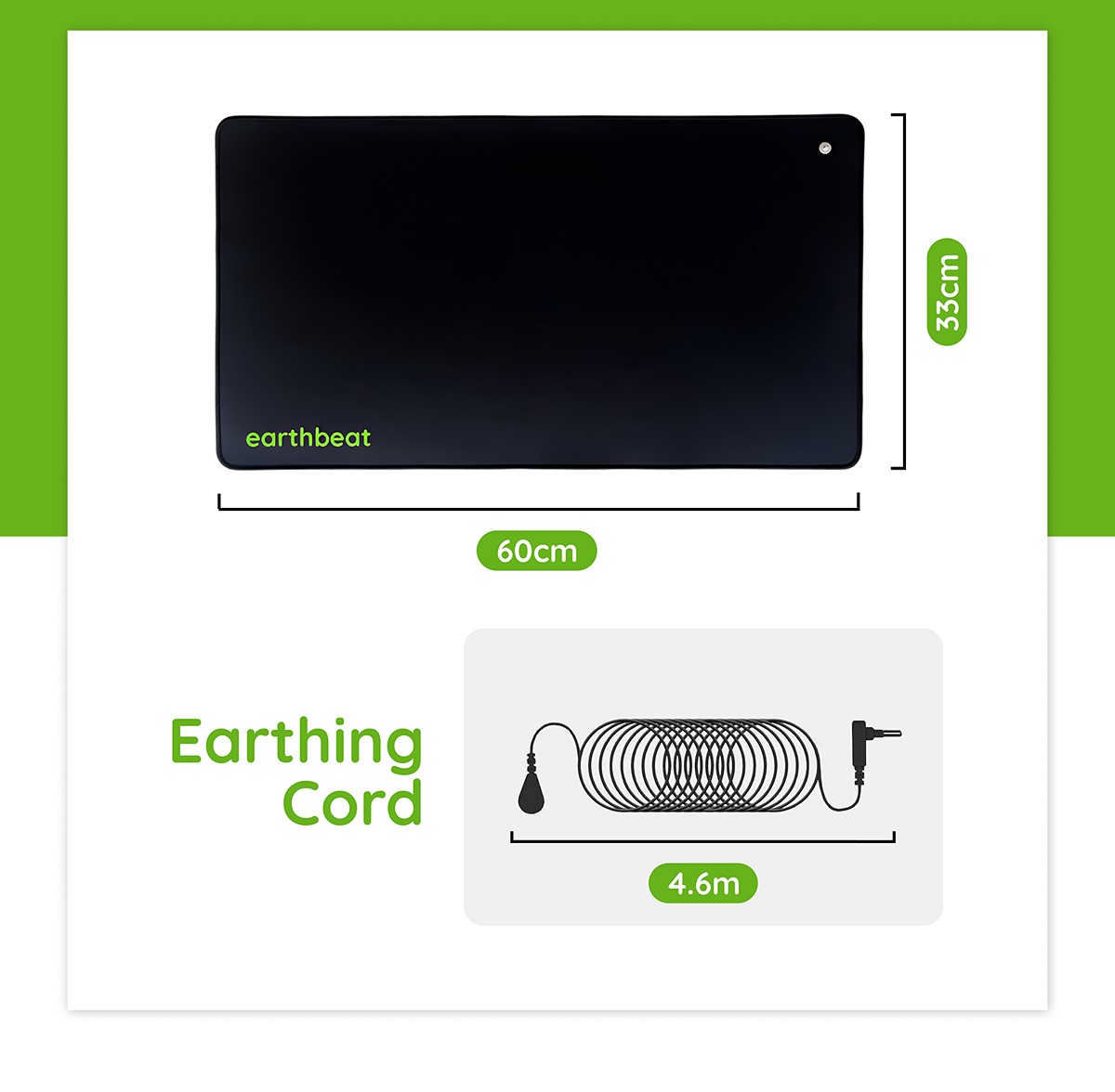 earthbeat Classic Earthing Mat. Grounding Natural Therapy for Sleep ...