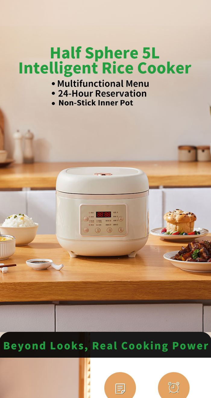 5L Big Rice Cooker Black Smart Screen periuk nasi elektrik Non-Stick Rice Cooker多功能智能電鍋 | Shopee ...