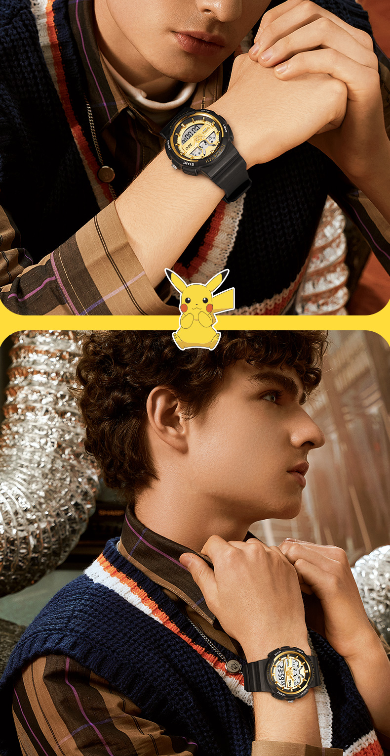 【Hot items】ZGO x Pokemon Pikachu jam tangan Original Electronic Watch ...
