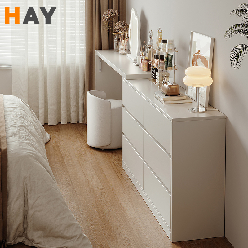 Meja Solek Makeup Table with Storage Cabinet Meja Makeup Chest Drawer L ...