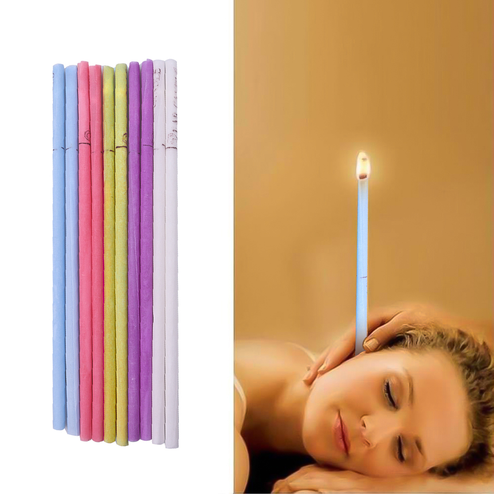 10pcs Ear Candle Ear Candling Therapy Ear Treatment Ear Wax Removal ...