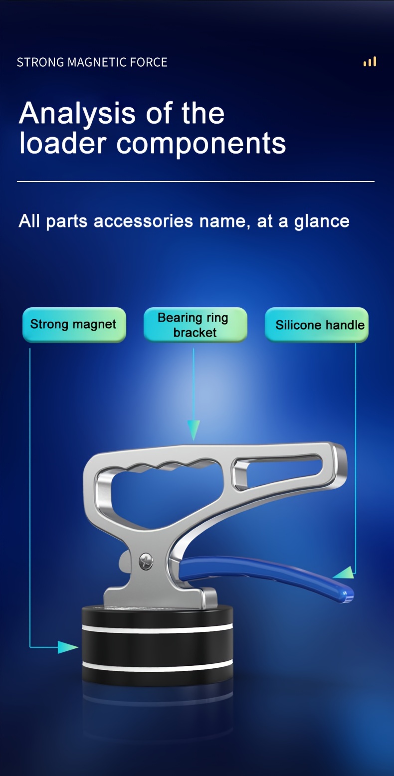 Heavy-Duty Magnetic Lifting Handle Set - Powerful Neodymium Magnet with ...