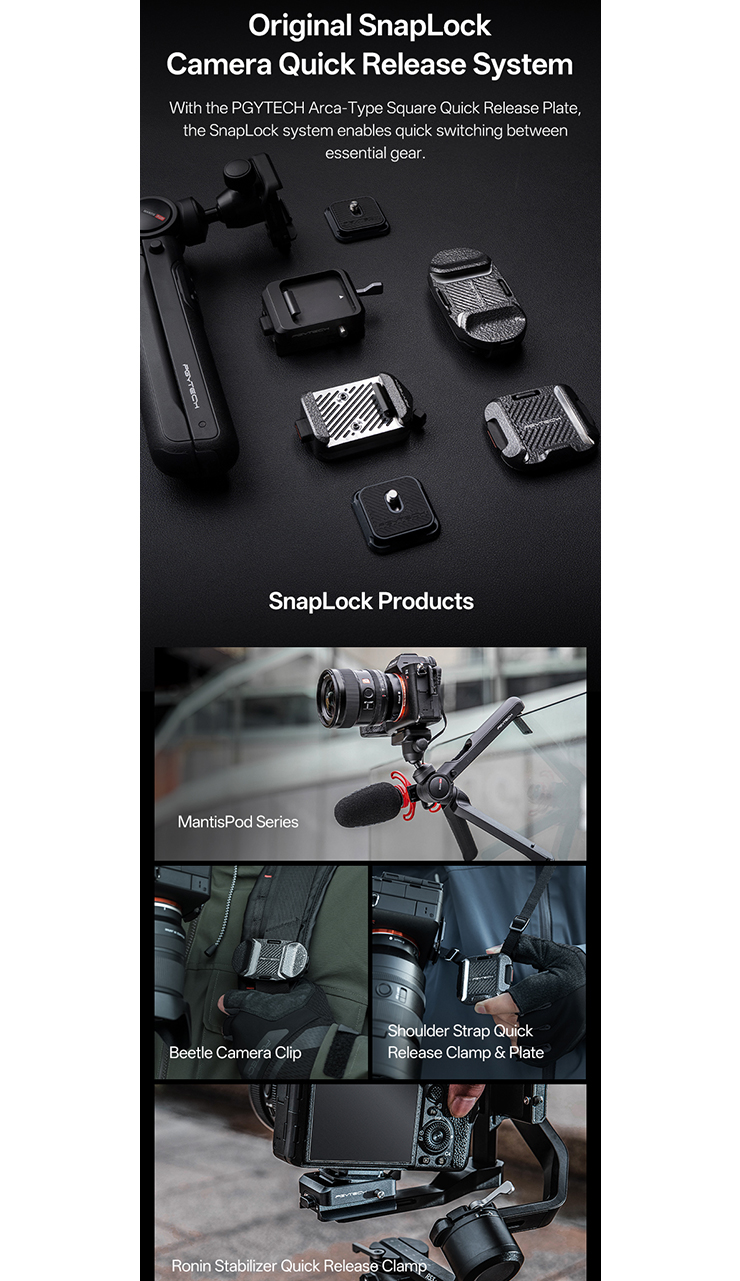 PGYTECH Arca-Type Quick Release Clamp & Plate V2 Set | Shopee Malaysia