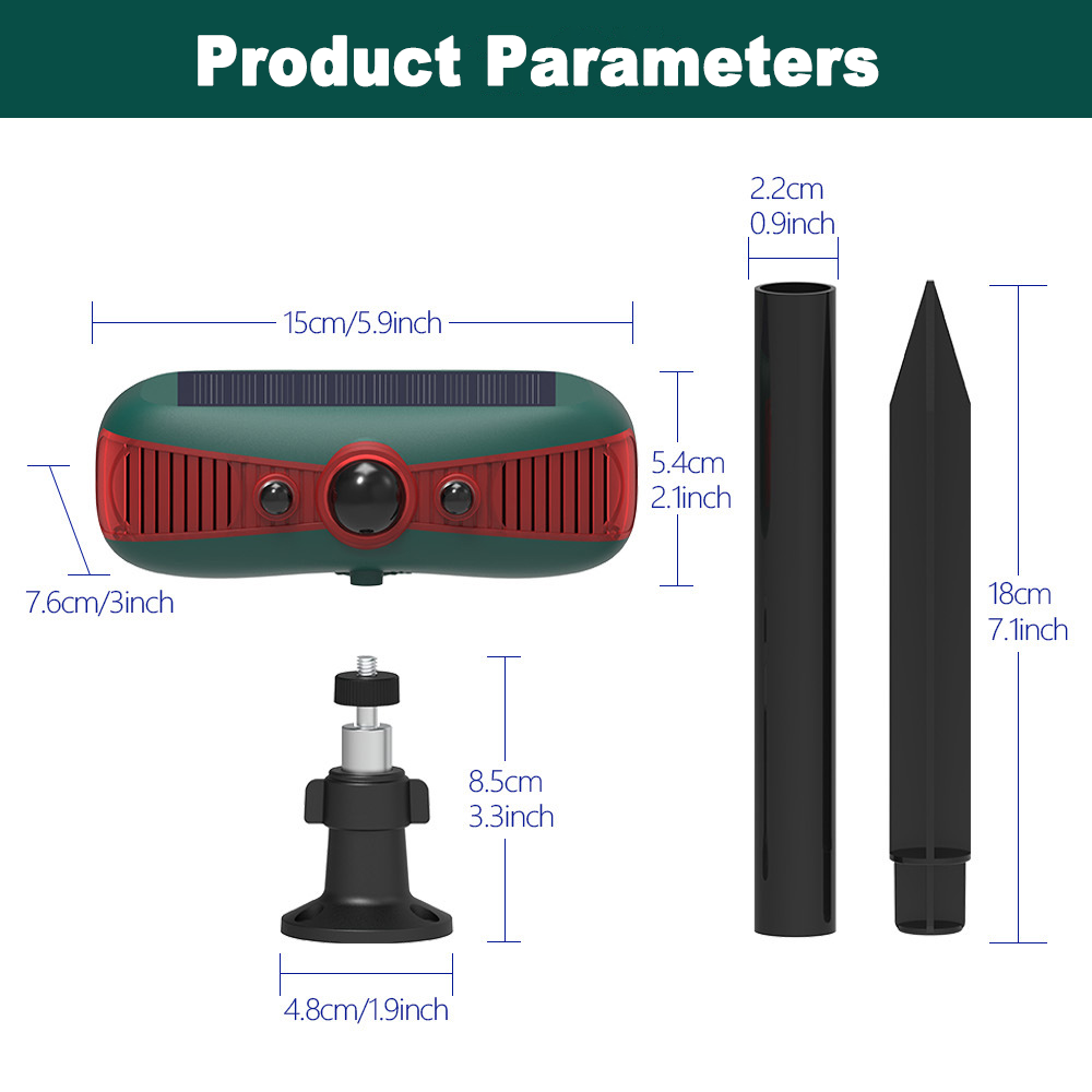 【New 50x Ultrasonic】cat repellent Ultrasonic 720° 2025 New upgraded ai ...