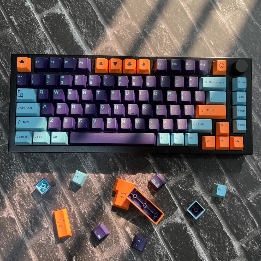 GMK Purple Night Keycaps 173 Keys ABS Double Shot Cherry Profile ...