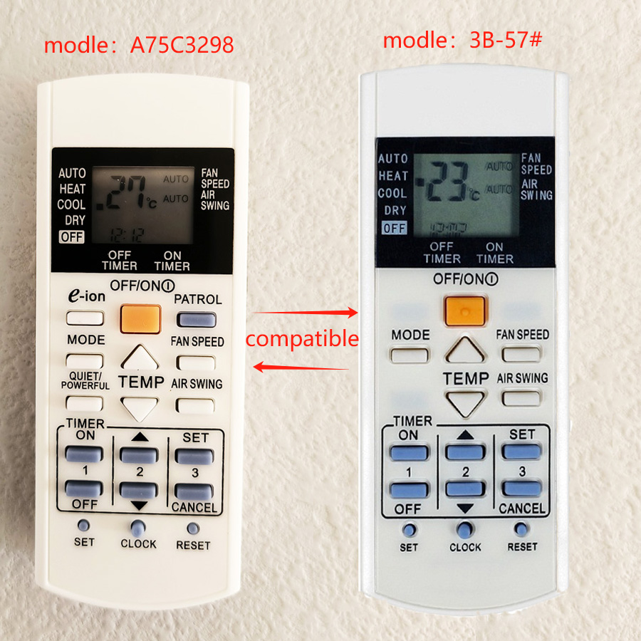 Aircon Remote Control with Patrol Function for Panasonic PN-3B-57 ...