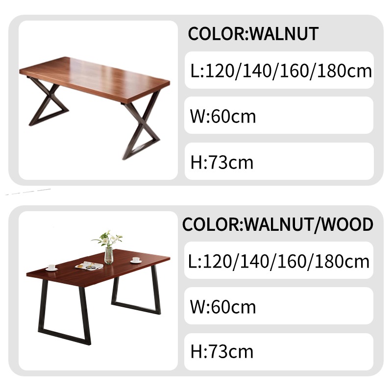 【ACC】Dining Table 2-6 SeaterRectangular Modern Kitchen Home Meja Makan ...