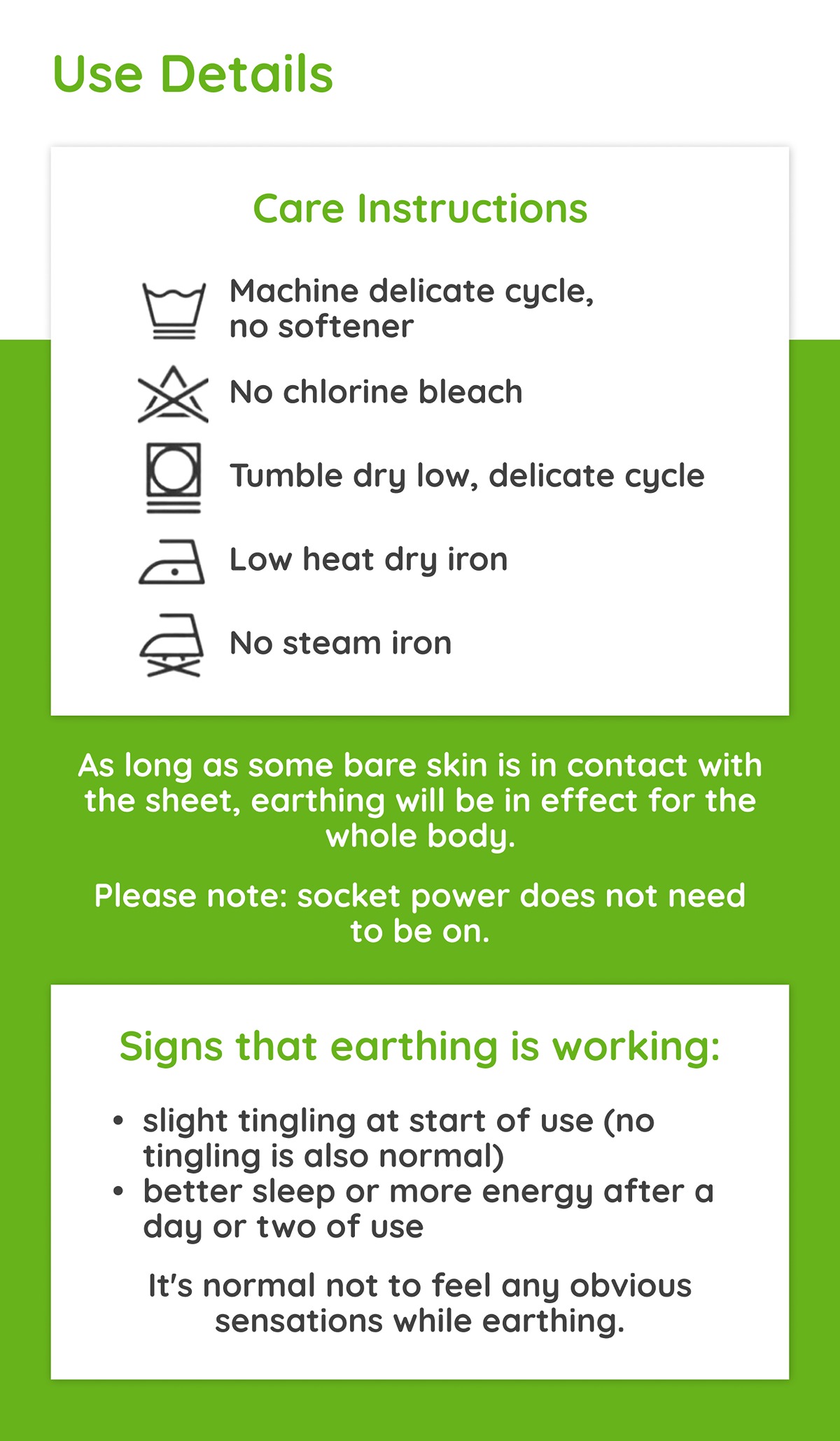 earthbeat Classic Earthing Flat Sheet. 90×230cm with MY Adapter ...