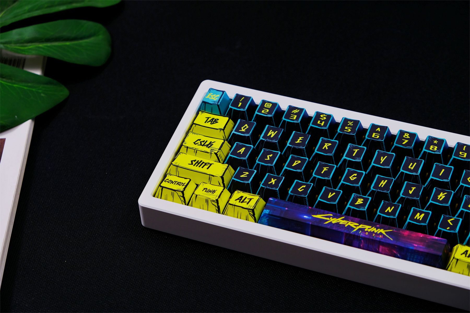 Cyberpunk 2077 Comic Wind Keycaps PBT Dye-sub Cherry Profile Keycap ...