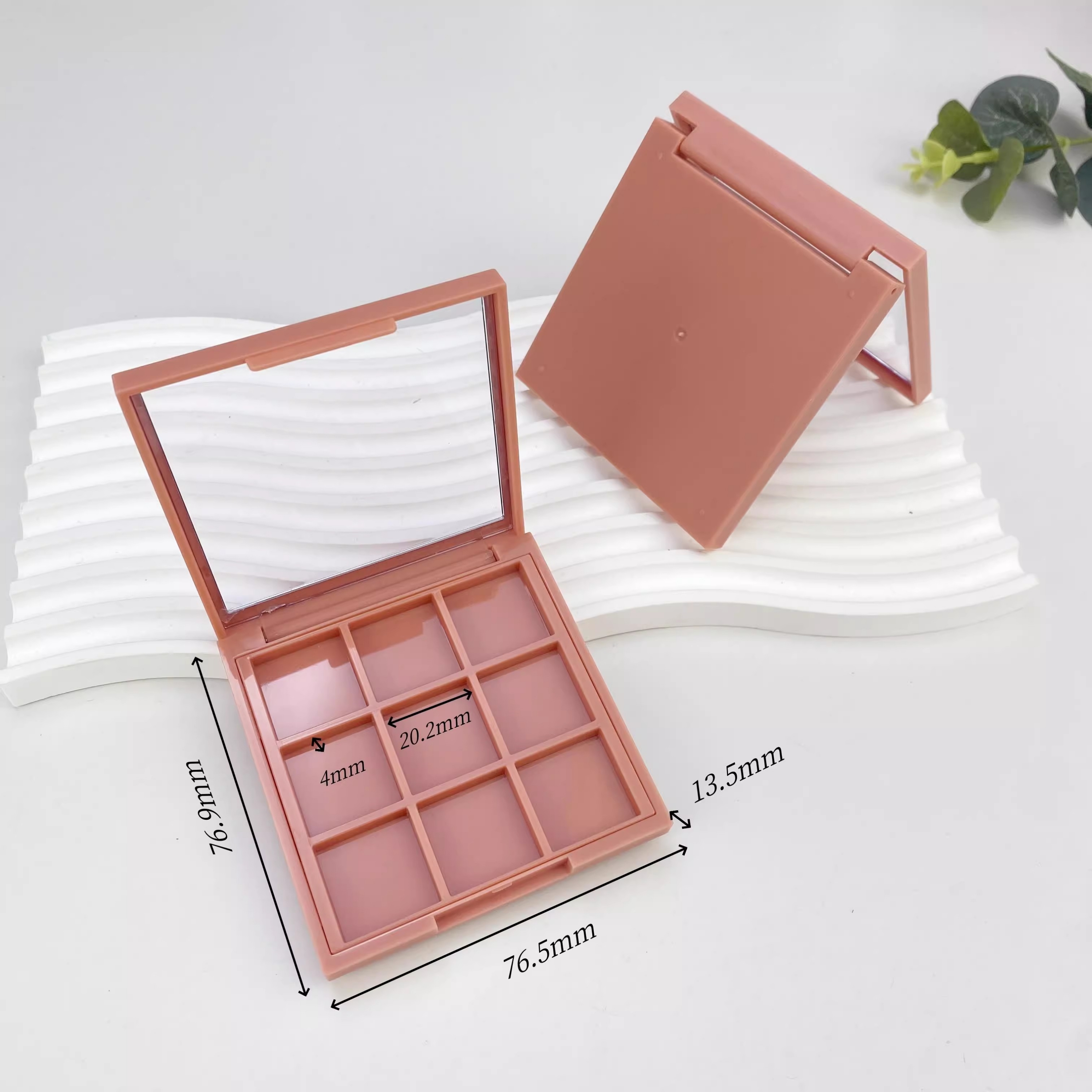 Nine-grid Palette Eyeshadow Replacement Empty Box Portable with ...