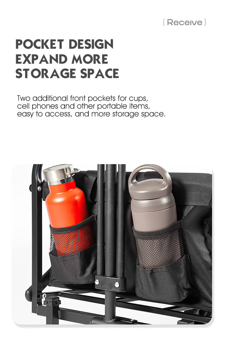 【KAYU RINGKAS】250L Outdoor Wagon Trolley 8/10-inch Foldable Trolley ...