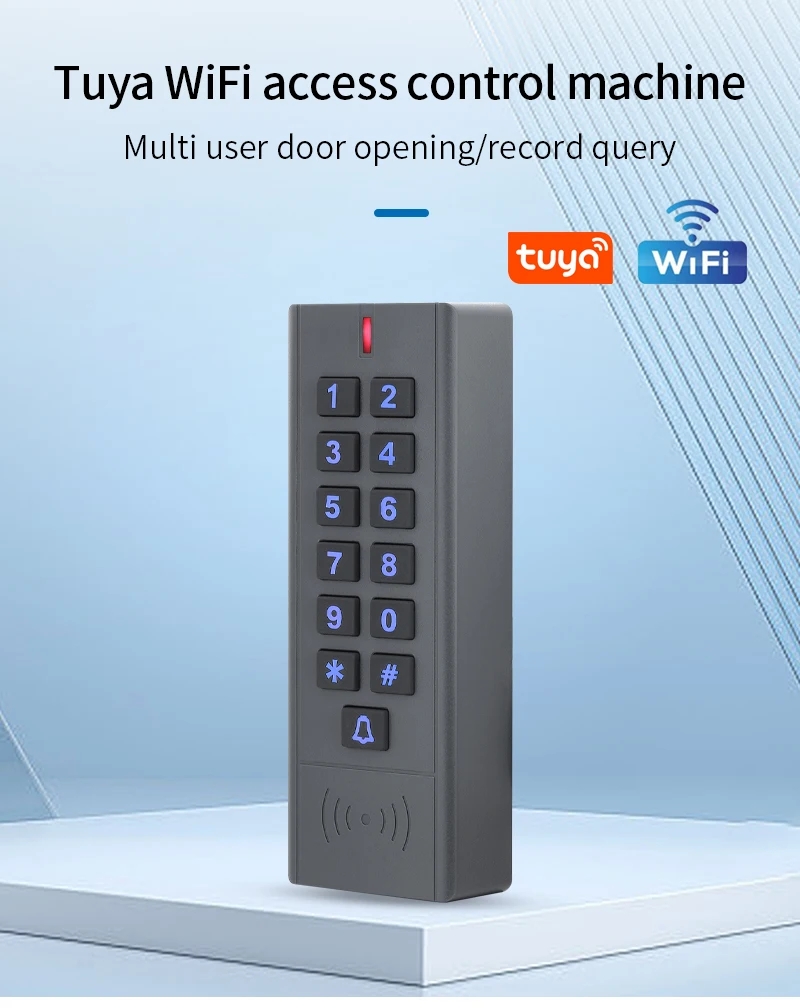 WIFI Tuya Smart Door Lock Keypad Waterproof Door Access Control System ...
