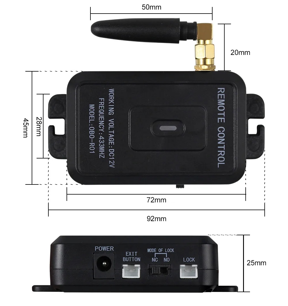 WIFI Tuya Smart App Wireless Access Control System Kits Keyless 433Mhz ...