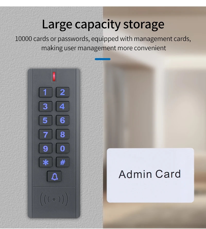 WIFI Tuya Smart Door Lock Keypad Waterproof Door Access Control System ...