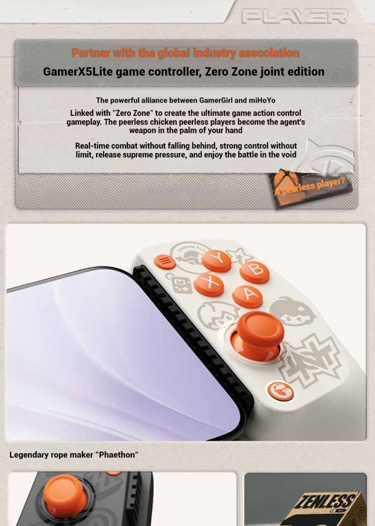 GAMESIR X Zenless Zone Zero X5 Lite Stretching Mobile Gamepad | Shopee ...
