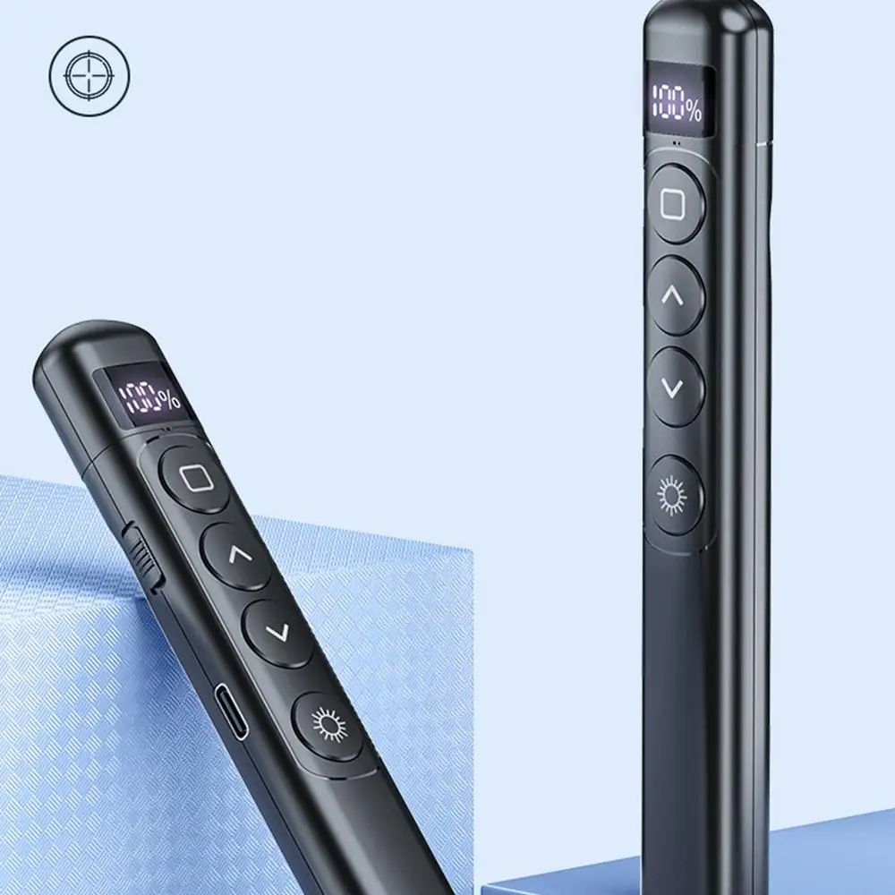 Clicker With Red Pointer 100 Days Standby Wireless Presentation Clicker ...