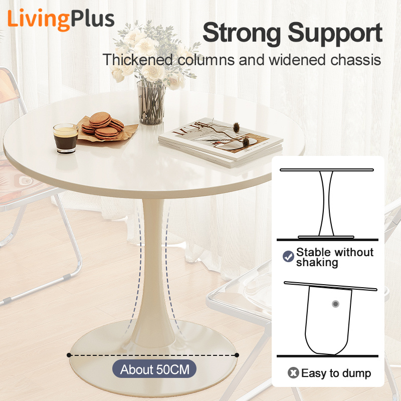 Meja Makan Bulat Round Dining Table 80CM Round Table Meja Bulat Nordic ...