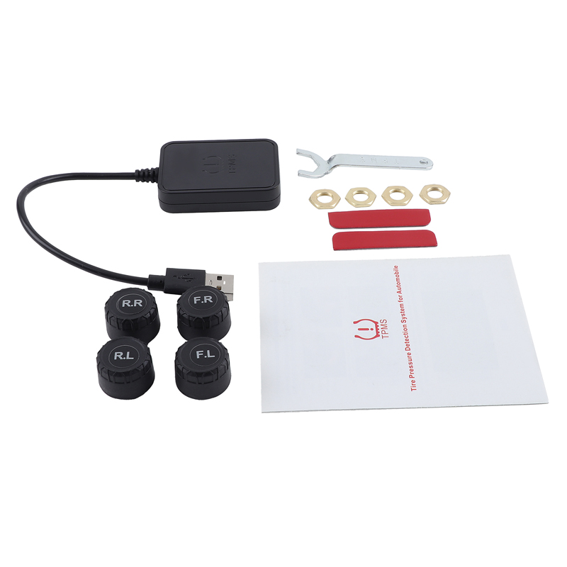 Car Tire Pressure Alarm Monitor System USB TPMS for Android Car Radio USB 3.0 Auto Tire Tyre ...