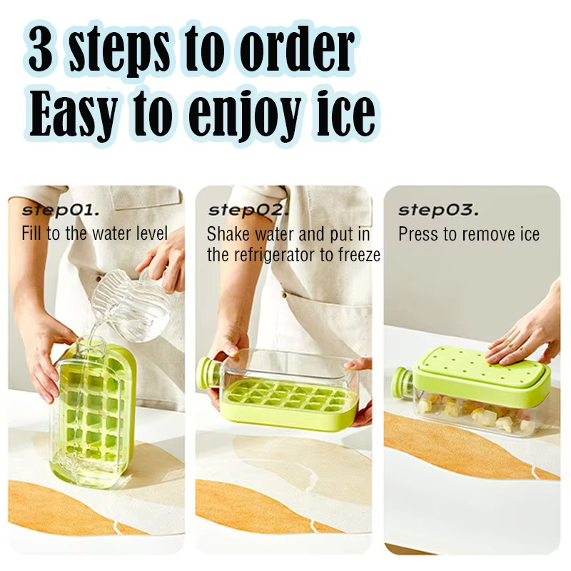 (Local Seller) Ice Cube Maker Mould Water Bottle with Straw Lid Food ...