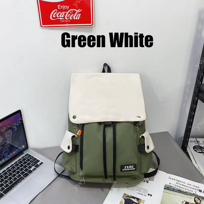 YAN 16/17 inches computer Leather Backpack Waterproof Back Pack Men's ...