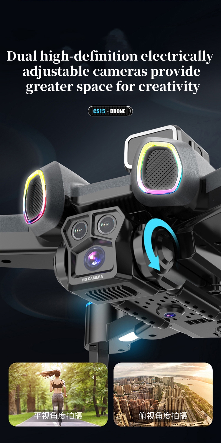 【GPS +OBS】Drone CS15 with camera 8k HD high-brushless aircraft obstacle ...