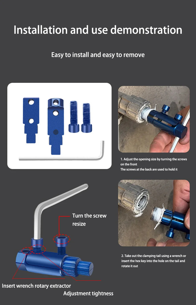 (Local Stock) Broken Pipe Thread Extractor For 1/2-3/4-1inch Faucet ...