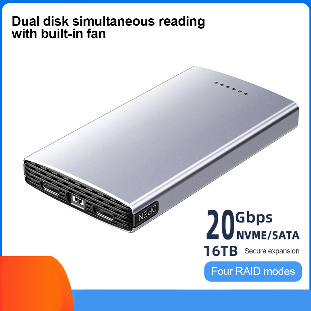 D27 Dual-Disk 20G/RAID Array Type, Dual-protocol NVME NGFF Solid-State ...