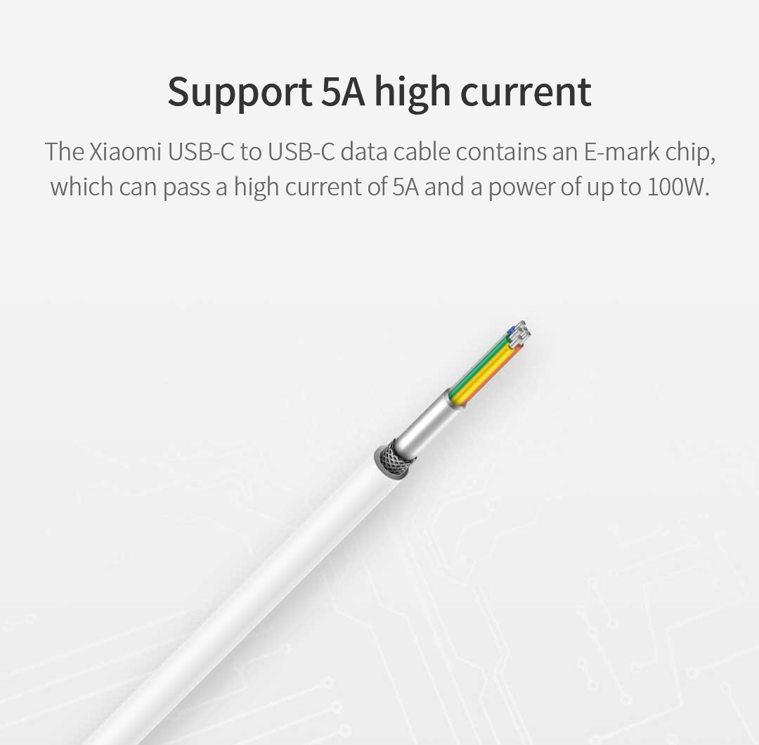Xiaomi High-Speed Transmission USB-C To USB-C Data Cable (1.5M ...