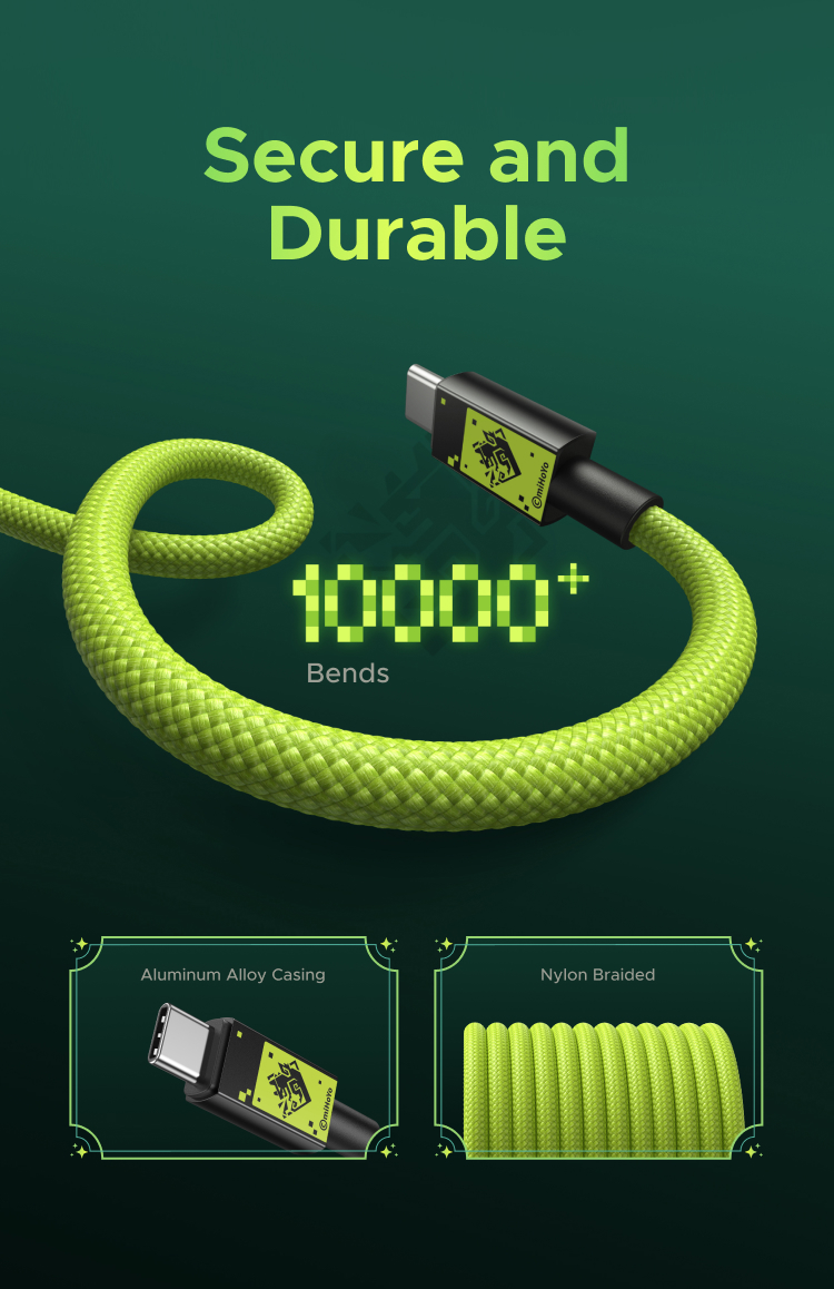 UGREEN 100W PD Cord Fast Charging Cable Genshin Impact Edition USB 3.0 ...