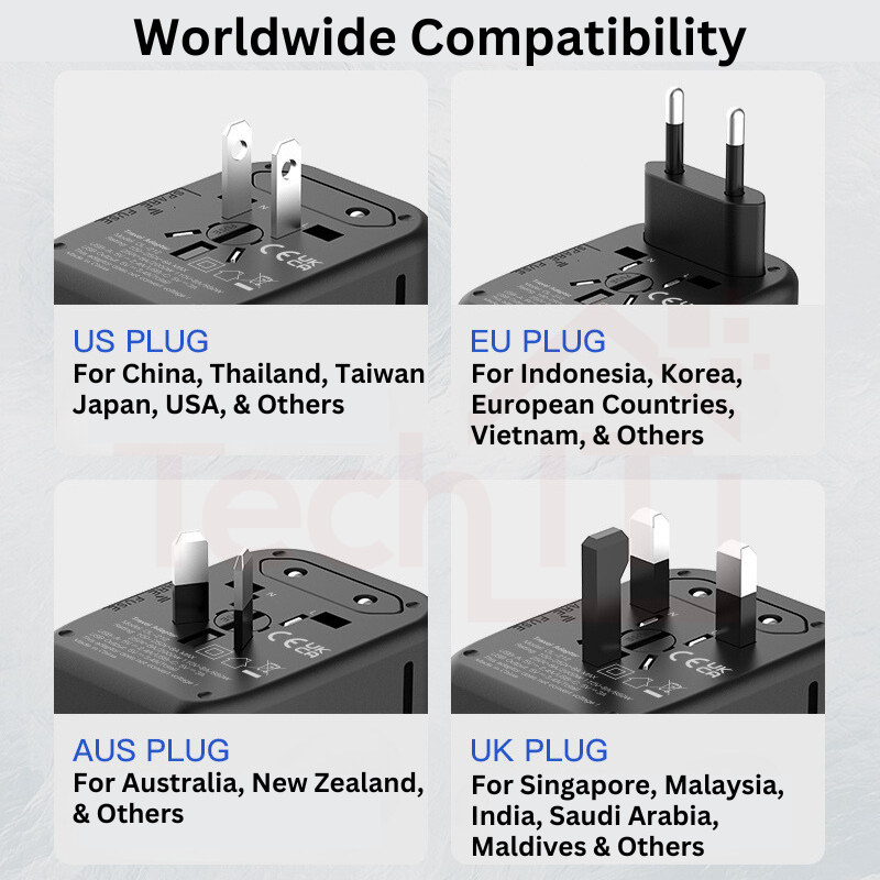 Universal 35W Adapter Universal Travel Adapter International Plug ...