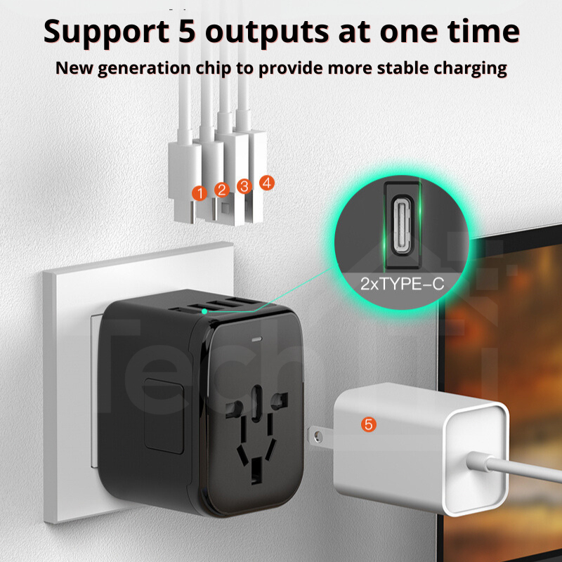 Universal 35W Adapter Universal Travel Adapter International Plug ...