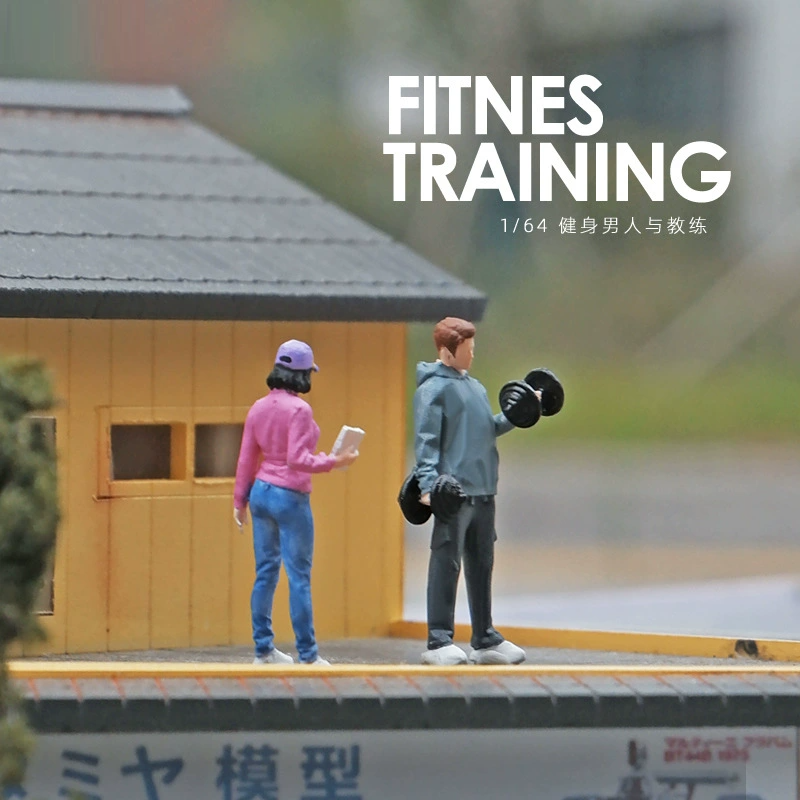 1/64 Athletes Sports People Motion Exercise Miniature Diorama Figures ...