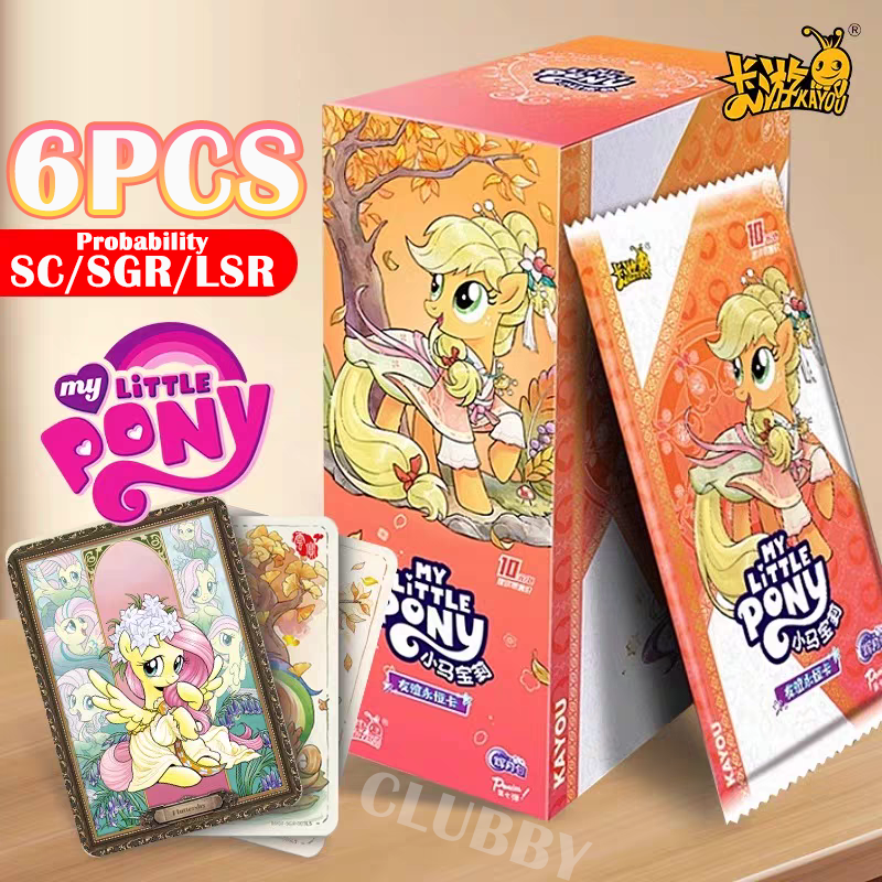 6pcs My Little Pony Card Apple jack Rare SC/SGR/LSR kad game Anime ...