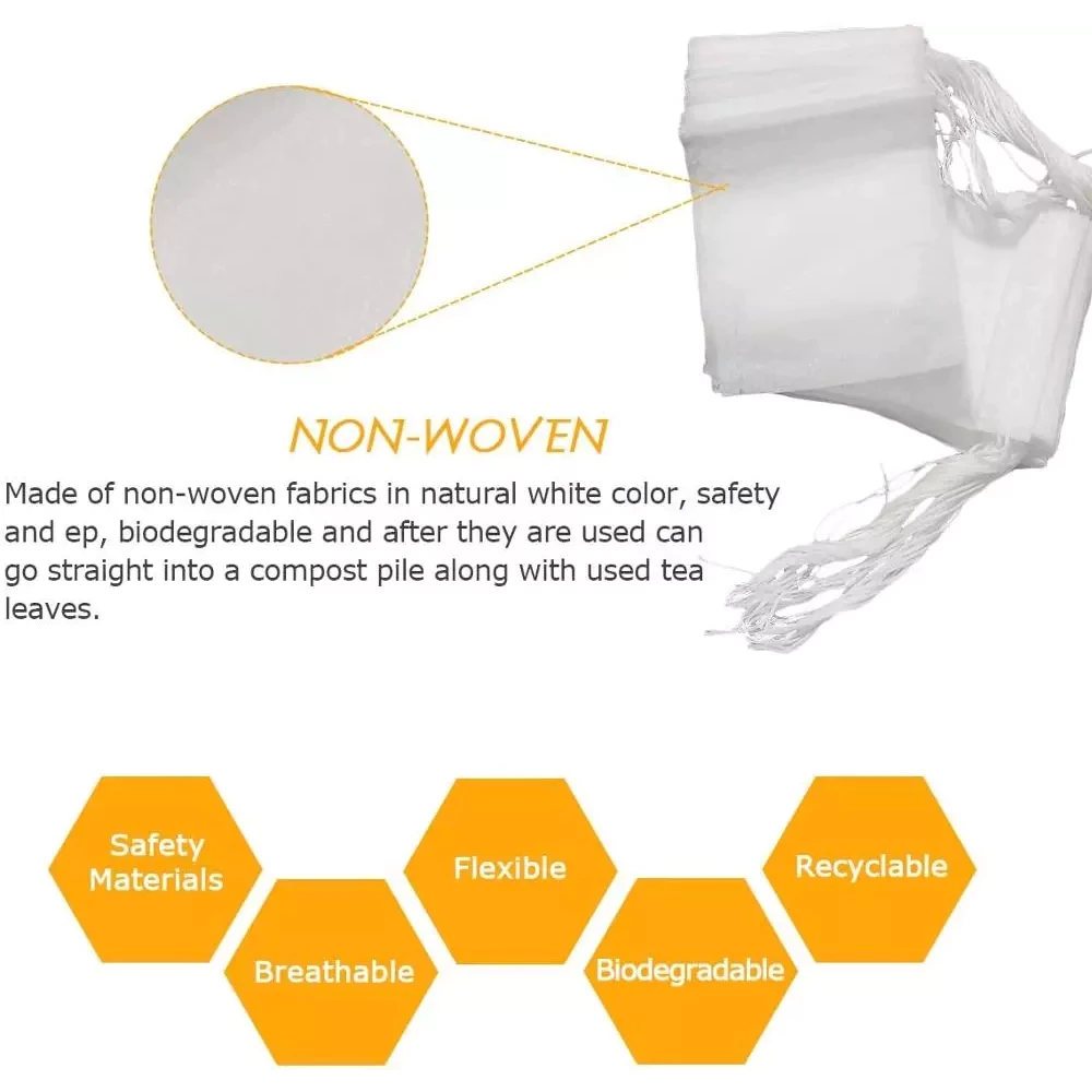 Tea filter bag empty tea bag, tea filter 100 pieces Tea Bag tea filter ...