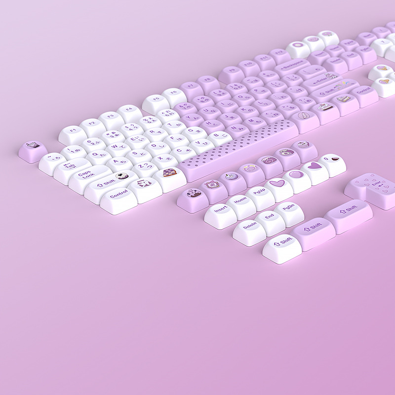 GMK Taro Paste Keycaps Set 125 Keys PBT Keyboard Cap MOA Profile game ...