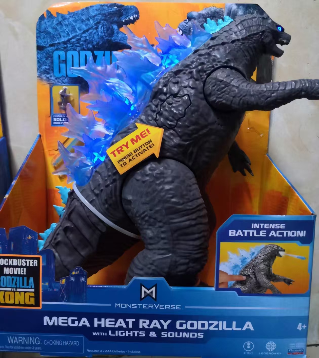 Godzilla vs Kong 13" Mega Godzilla Figure with Lights & Sounds | Shopee ...