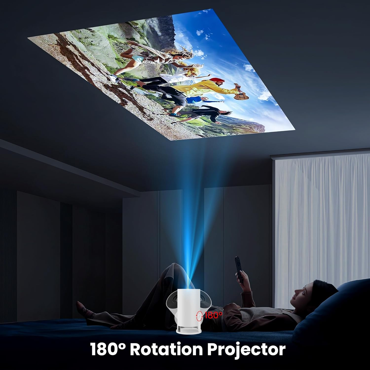 F100 Intelligent Projector for Business and Home Full HD Portable ...