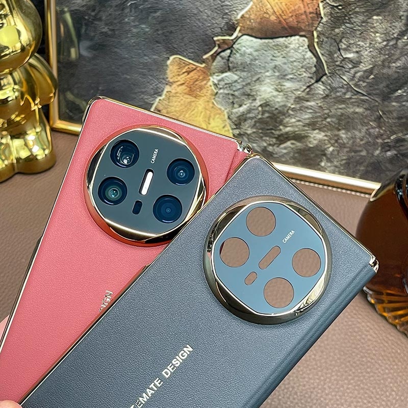 For Huawei Mate X6 X5 X3 Case Premium Electroplated Leather Changed to ...