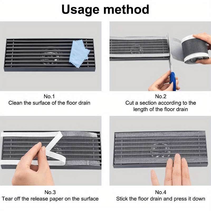 Disposable Filter Screen Sewer Drain Sticker Anti Clogging Toilet ...